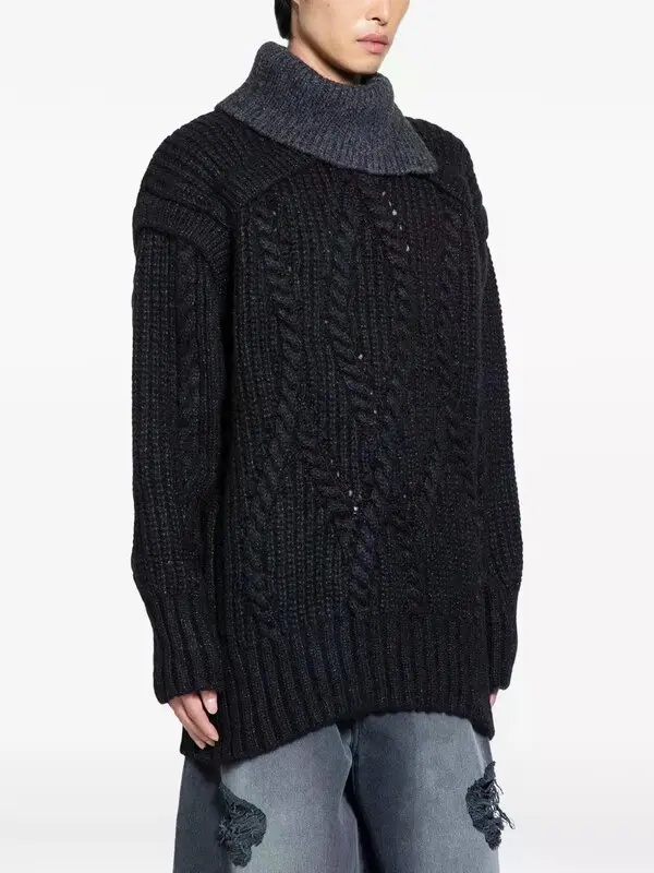 Simone Rocha Contrast High-neck Knit Jumper