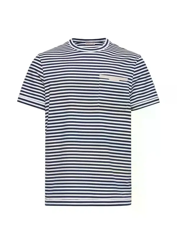 Moncler Striped T-shirt - Blue