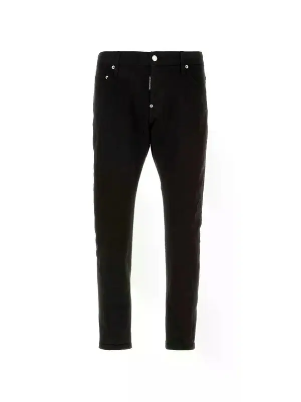 Dsquared2 Button Stretch Slim Jeans - Black