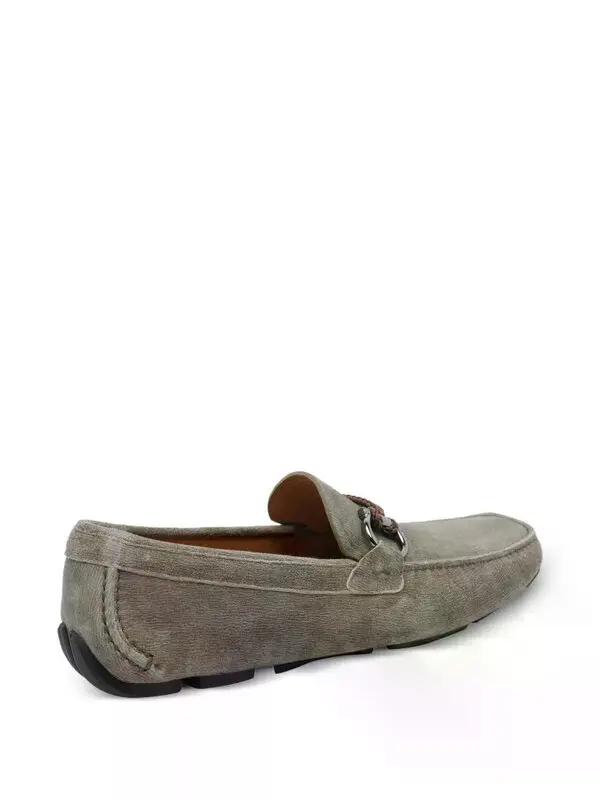 FERRAGAMO Gancini Square-toe Loafers