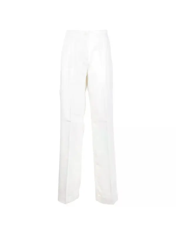 CRUNA Pleated Trousers - White