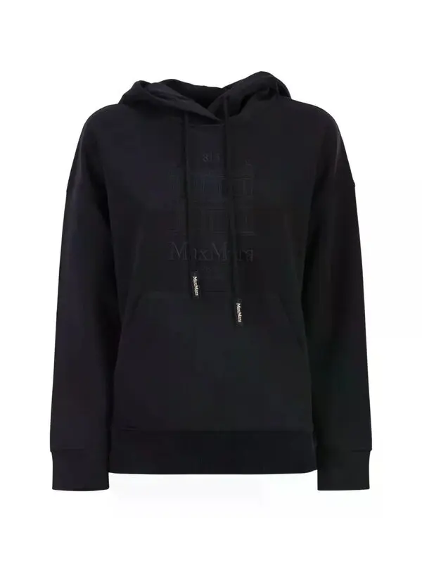 Max Mara Drawstring Graphic Hoodie