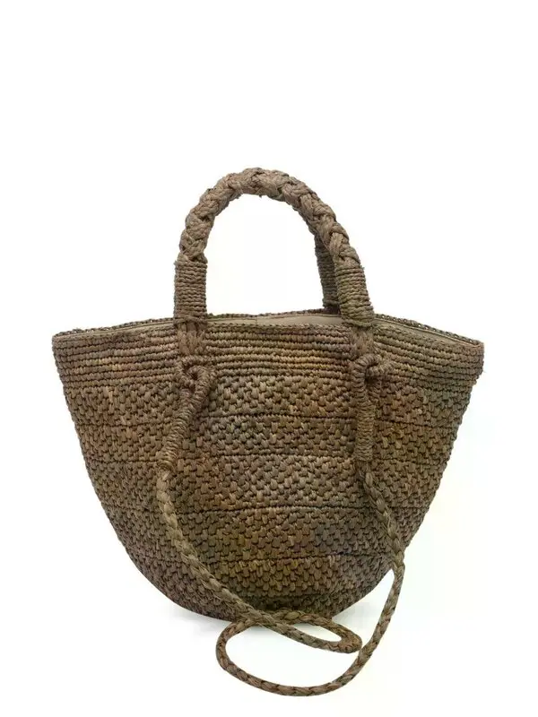 IBELIV Arona Raffia Tote Bag - Brown