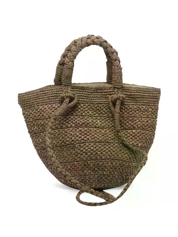 IBELIV Arona Raffia Tote Bag - Brown