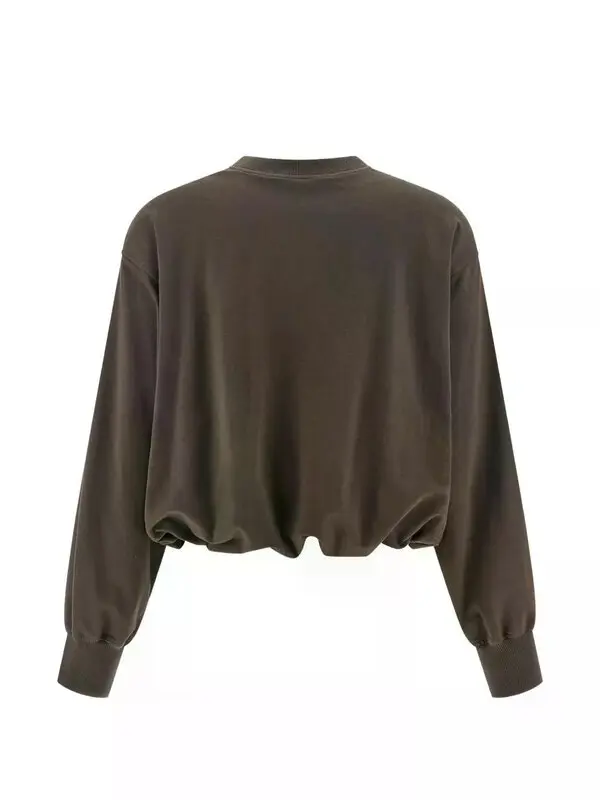 Brunello Cucinelli Curled Sweatshirt - Brown
