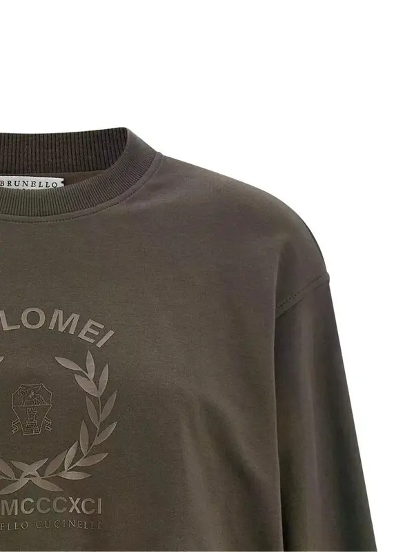 Brunello Cucinelli Curled Sweatshirt - Brown