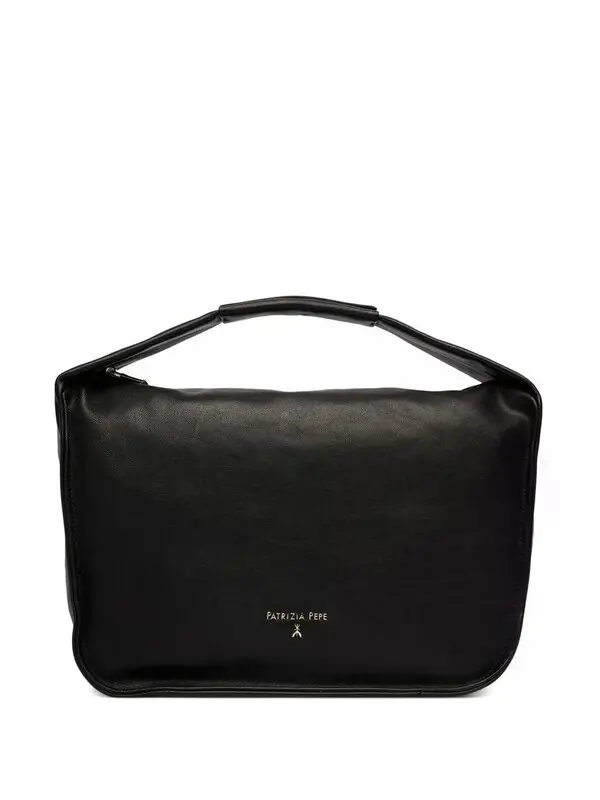 Patrizia Pepe Logo-plaque Tote Bag - Black