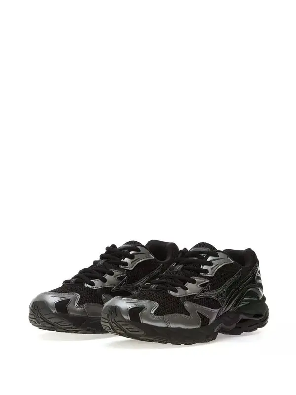 Mizuno Wave Rider Lace-up Sneakers - Black