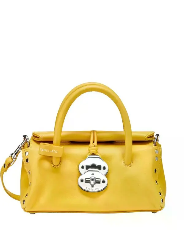 ZANELLATO Top Handle Tote Bag - Yellow