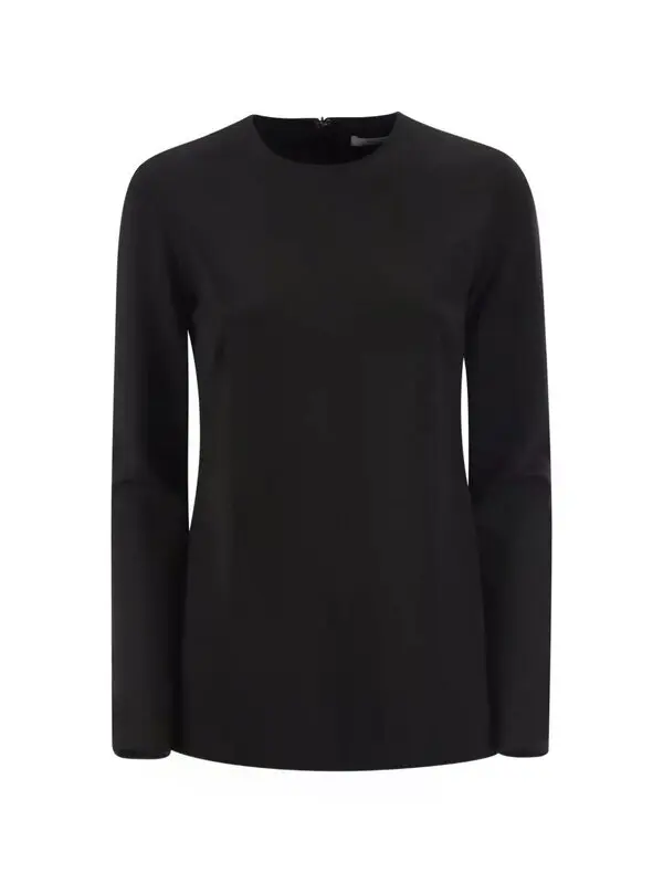 Max Mara Zip-fastening Blouse - Black