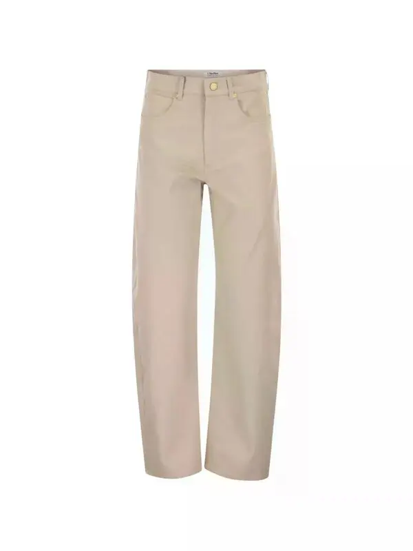 Max Mara Five-pocket Barrel Trousers - Neutrals