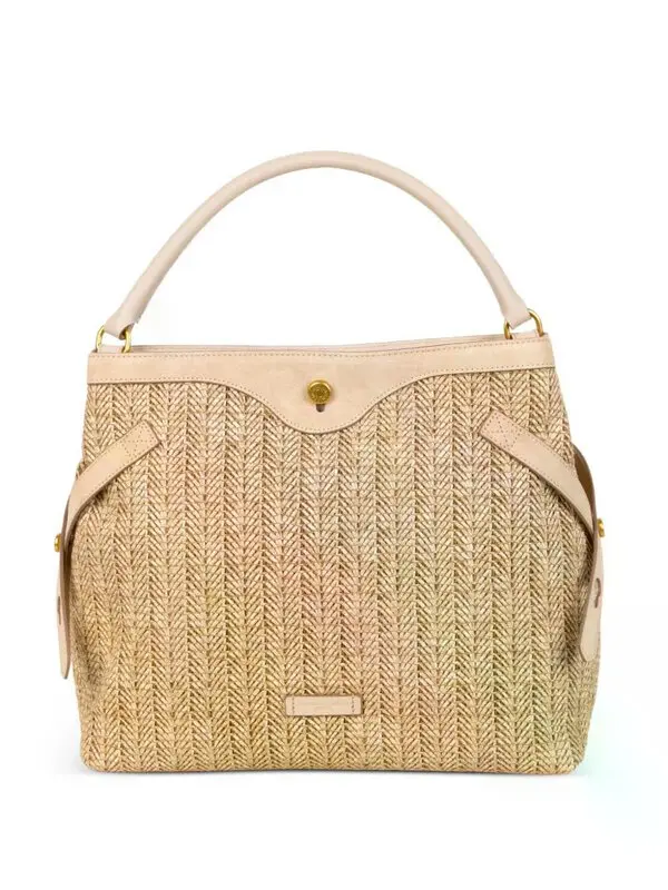 GIANNI CHIARINI Claudette Woven Tote Bag - Neutrals