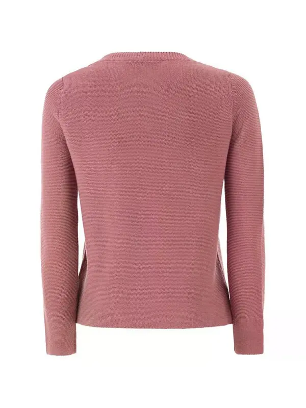 Max Mara V-neck Cotton Sweater - Pink