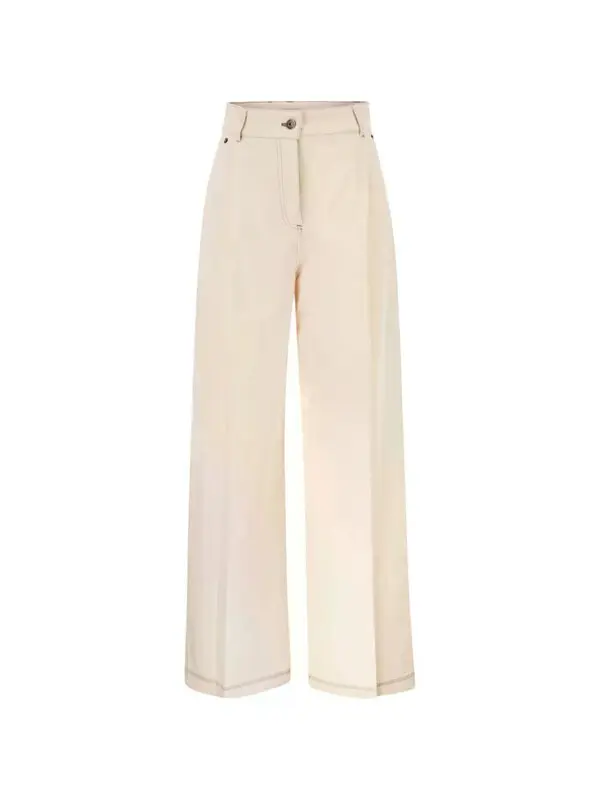 Max Mara Wide-leg Five-pocket Trousers - Neutrals