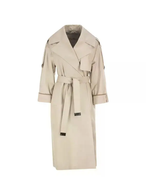 Max Mara Belted Trench Coat - Neutrals