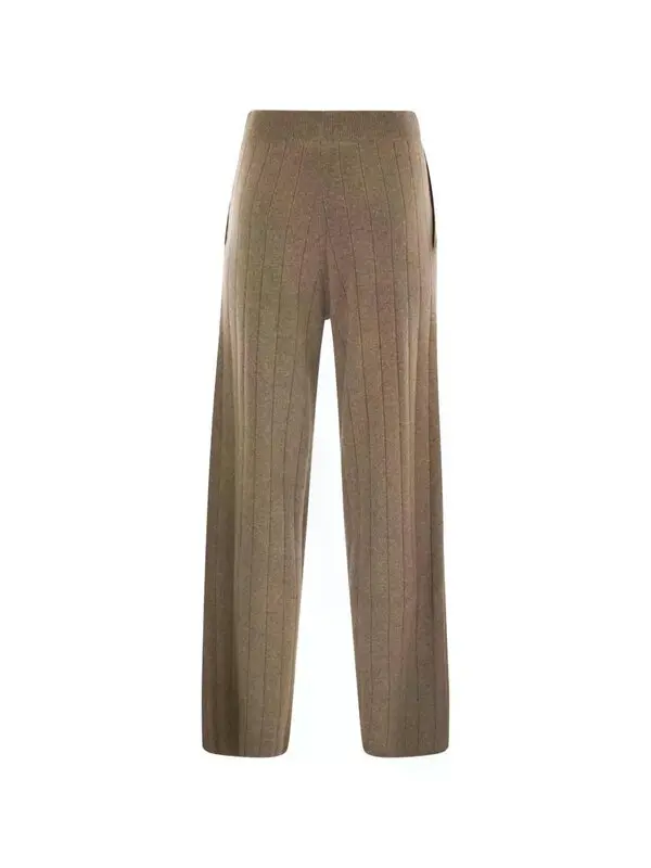 Max Mara Ribbed Wide-leg Jardin Track Pants