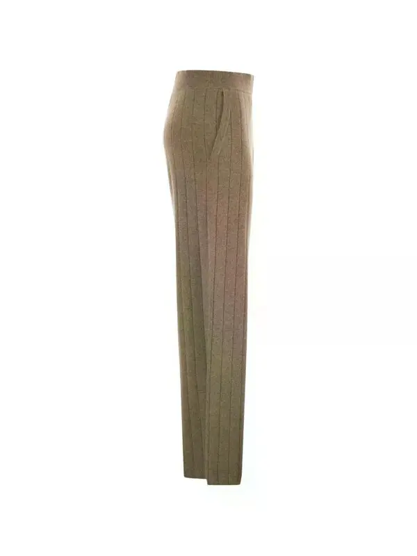 Max Mara Ribbed Wide-leg Jardin Track Pants
