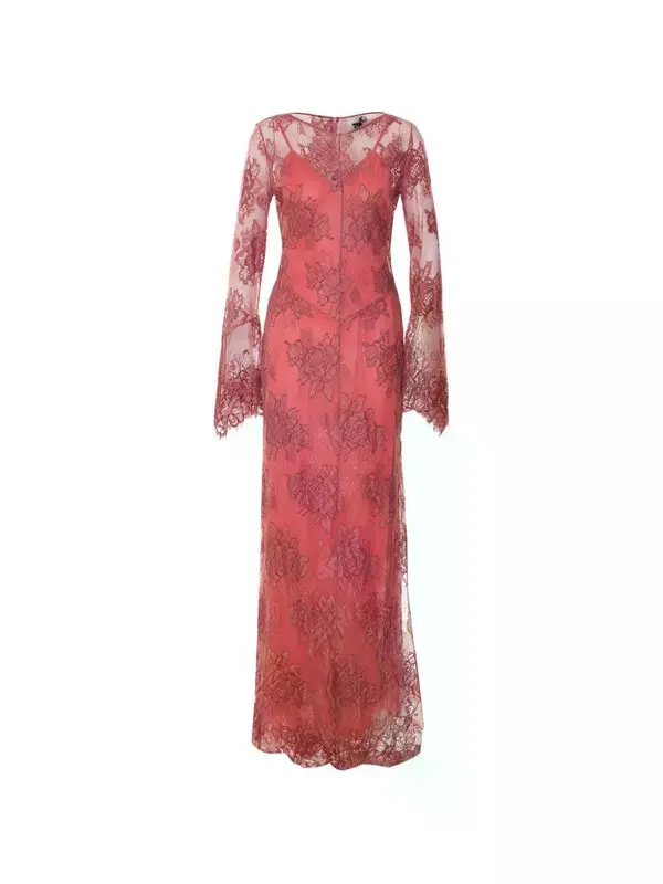 ANIYE BY Lace Long-sleeve Maxi Dress - Pink