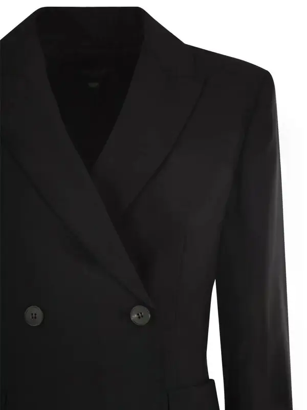 Max Mara Double-breasted Notched Wool Blazer