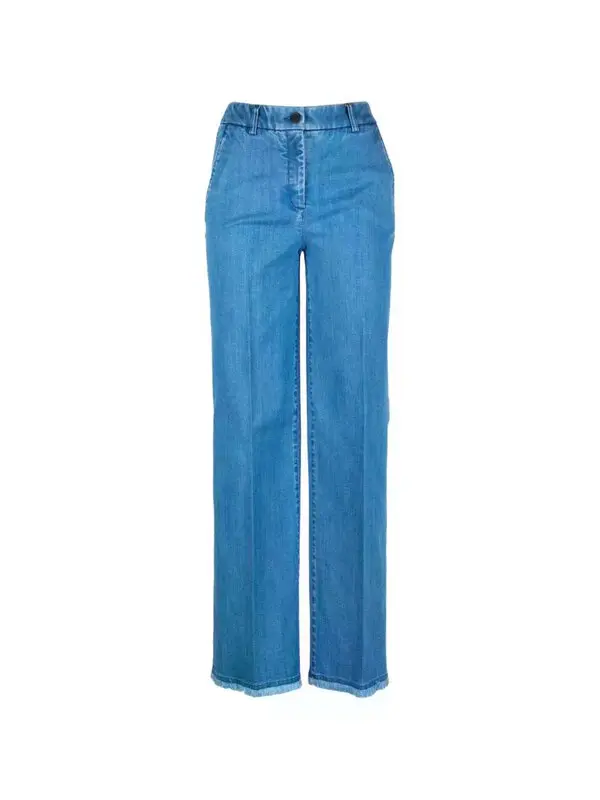 VIA MASINI 80 Frayed Jeans - Blue