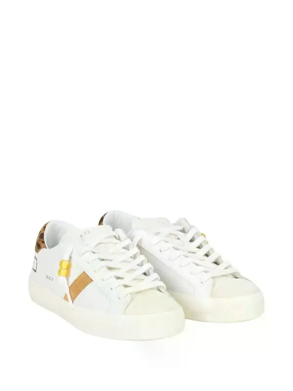 D.a.t.e. Leopard Panel Sneakers