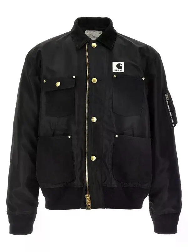 Sacai X Carhartt Wip Duck Jacket - Black
