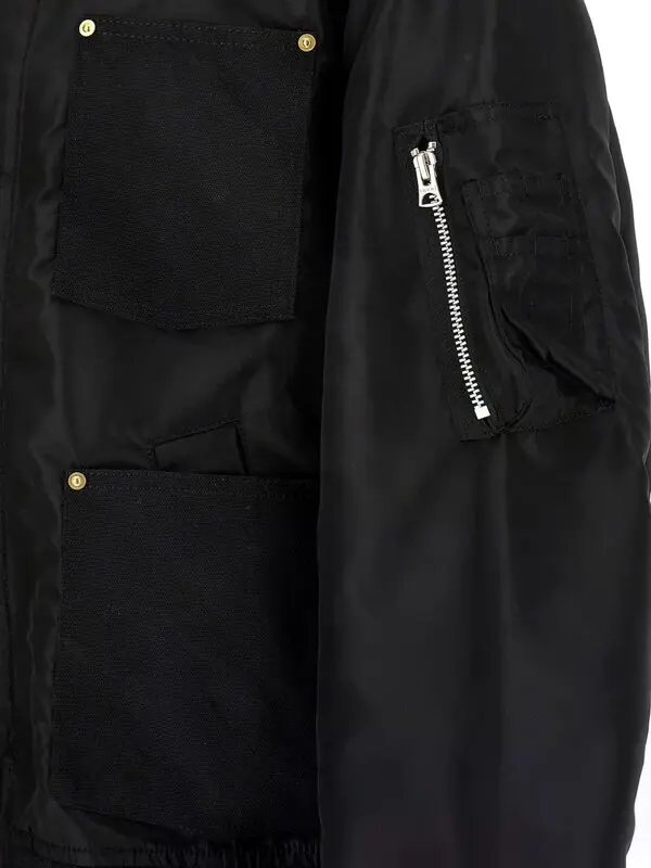 Sacai X Carhartt Wip Duck Jacket - Black