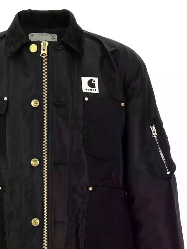 Sacai X Carhartt Wip Duck Jacket - Black | Editorialist