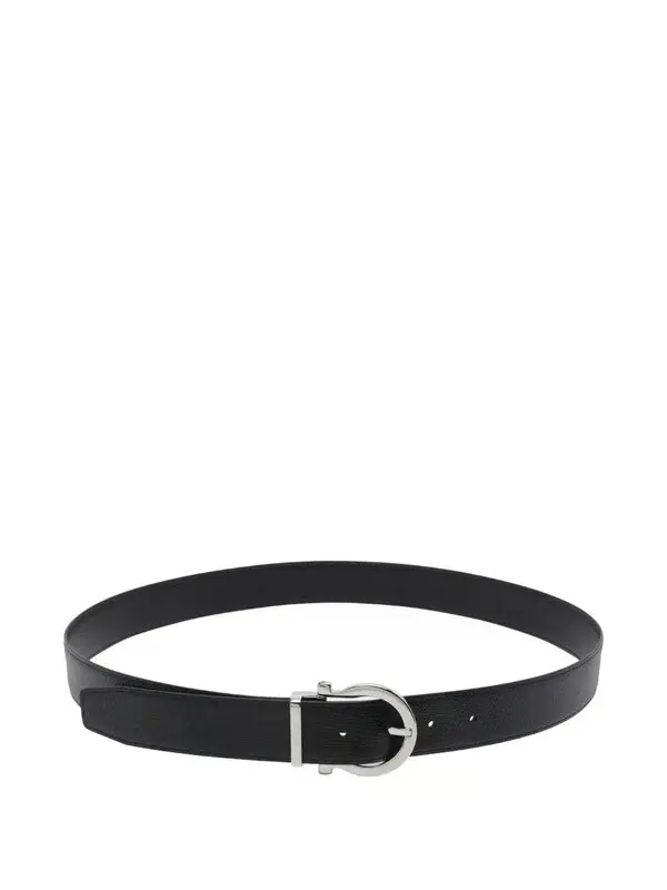 FERRAGAMO Adjustable Buckle Belt - Black