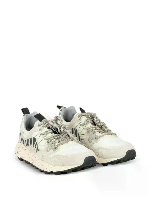 FLOWER MOUNTAIN Yamano 3 Animal-print Sneakers - White