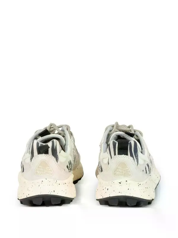 FLOWER MOUNTAIN Yamano 3 Animal-print Sneakers - White