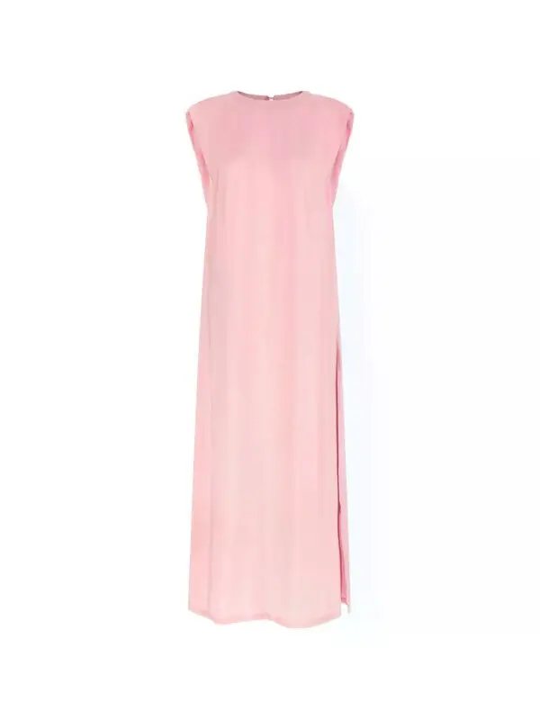 NUDE Round-neck Sleeveless Dress - Pink