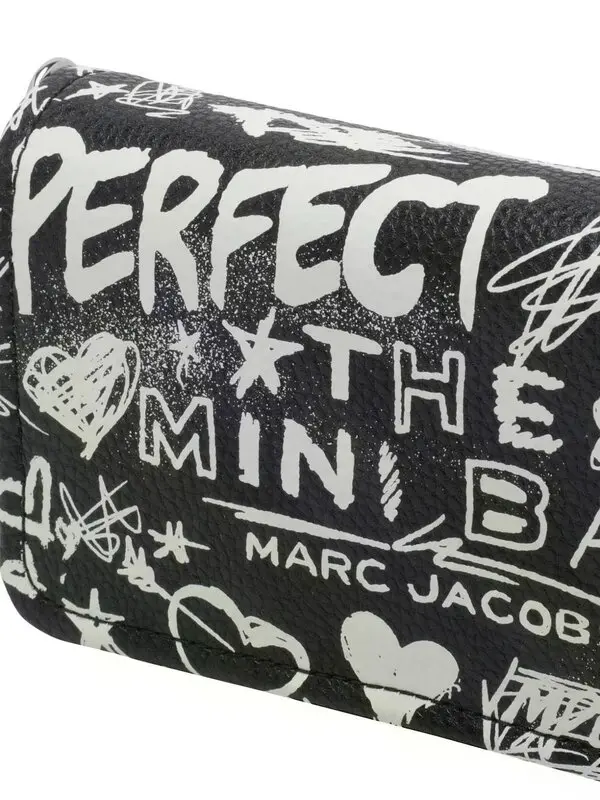 Marc Jacobs Mini Punk Scribble Leather Crossbody Bag