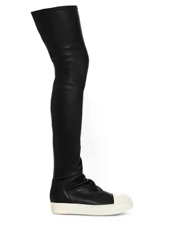 Rick Owens High Stocking Sneaks Boots - Black
