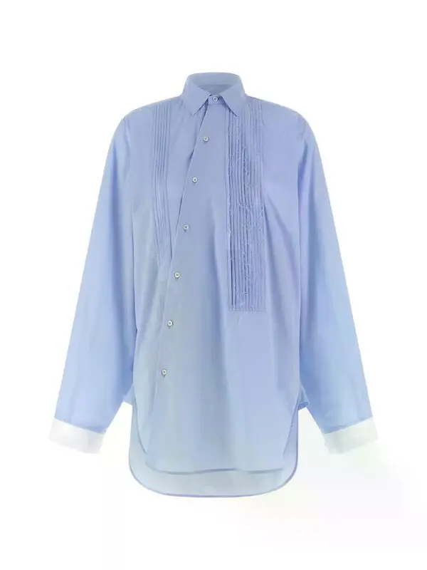 MAISON JEJIA Crazy Smoking Plissée Shirt - Blue