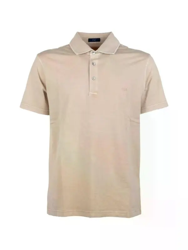 FAY Logo Polo Shirt - Neutrals