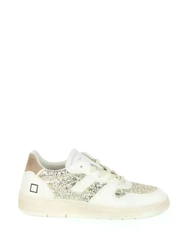 D.a.t.e. Court 2.0 Glitter Sneakers - Neutrals