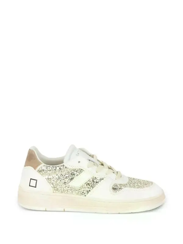 D.a.t.e. Court 2.0 Glitter Sneakers - Neutrals