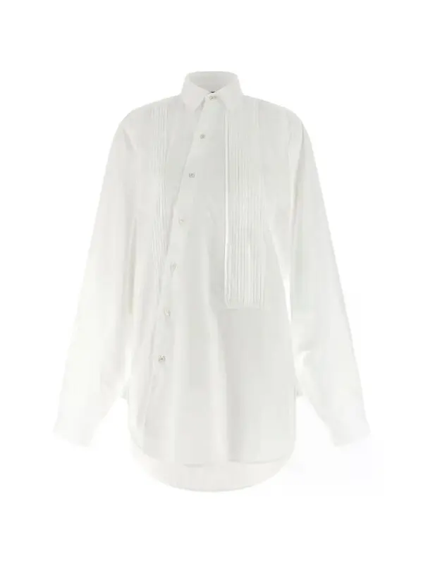 MAISON JEJIA Crazy Smoking Plissé Shirt - White