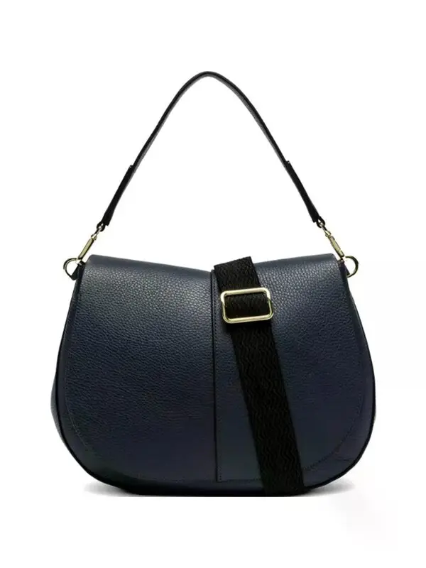 GIANNI CHIARINI Helenea Round Buckle Strap Shoulder Bag - Blue