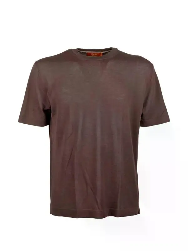 CRUNA Crewneck Short-sleeve T-shirt - Brown