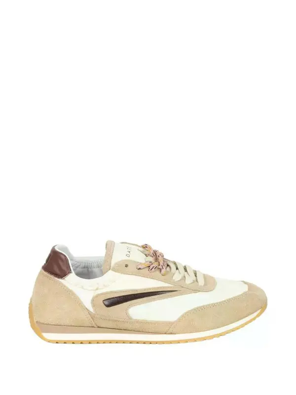 D.a.t.e. Suede Panelled Sneakers - Neutrals