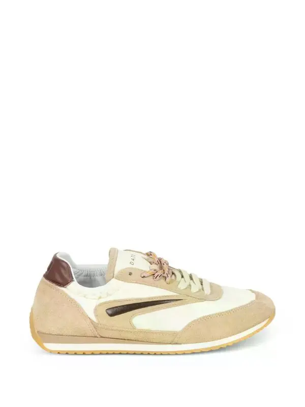 D.a.t.e. Suede Panelled Sneakers - Neutrals