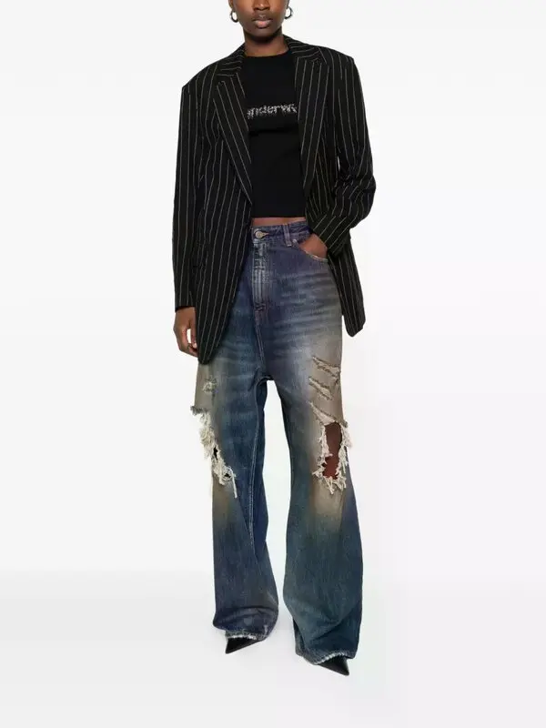 Vetements Distressed Ripped Jeans