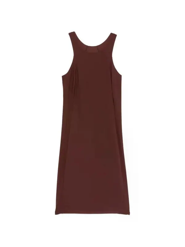 Patrizia Pepe Sleeveless Mini Dress - Brown