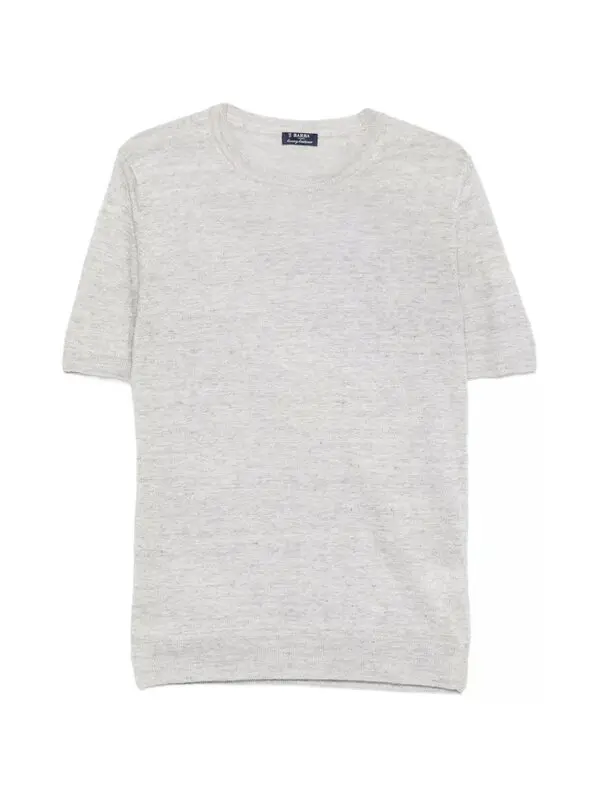 BARBA NAPOLI Short-sleeve Crew-neck T-shirt - Grey