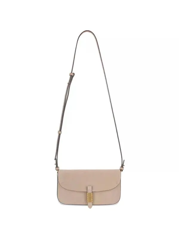 Pinko Medium Saddle Flat Shoulder Bag - Neutrals