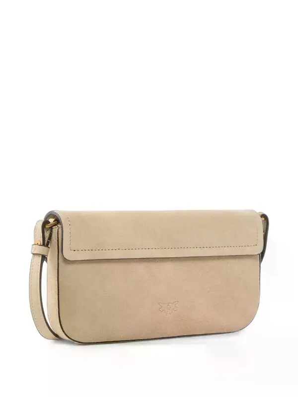 Pinko Medium Saddle Flap Shoulder Bag - Neutrals