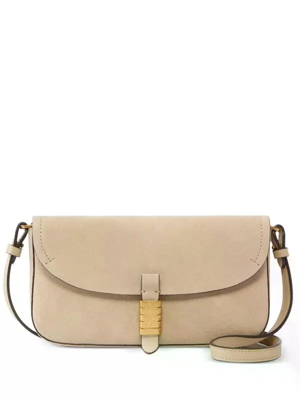 Pinko Medium Saddle Flap Shoulder Bag - Neutrals