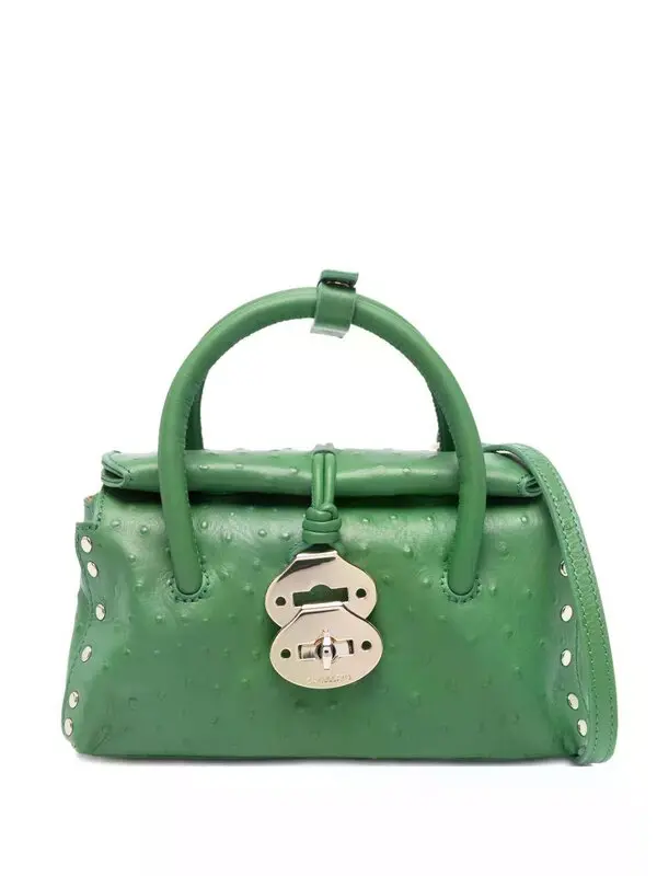 ZANELLATO Baby Dotta Studded Tote Bag - Green